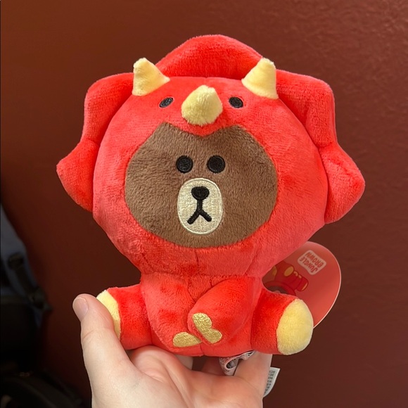 Line Friends | Toys | Line Friends Jungle Brown Bear In Dino Costume ...